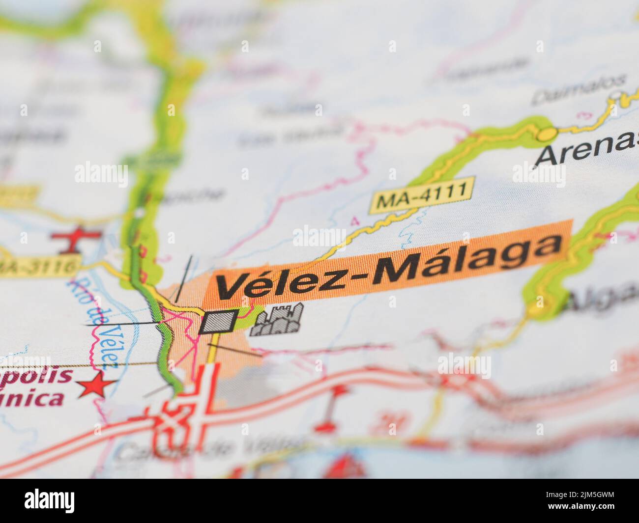 Map of velez malaga hi-res stock photography and images - Alamy
