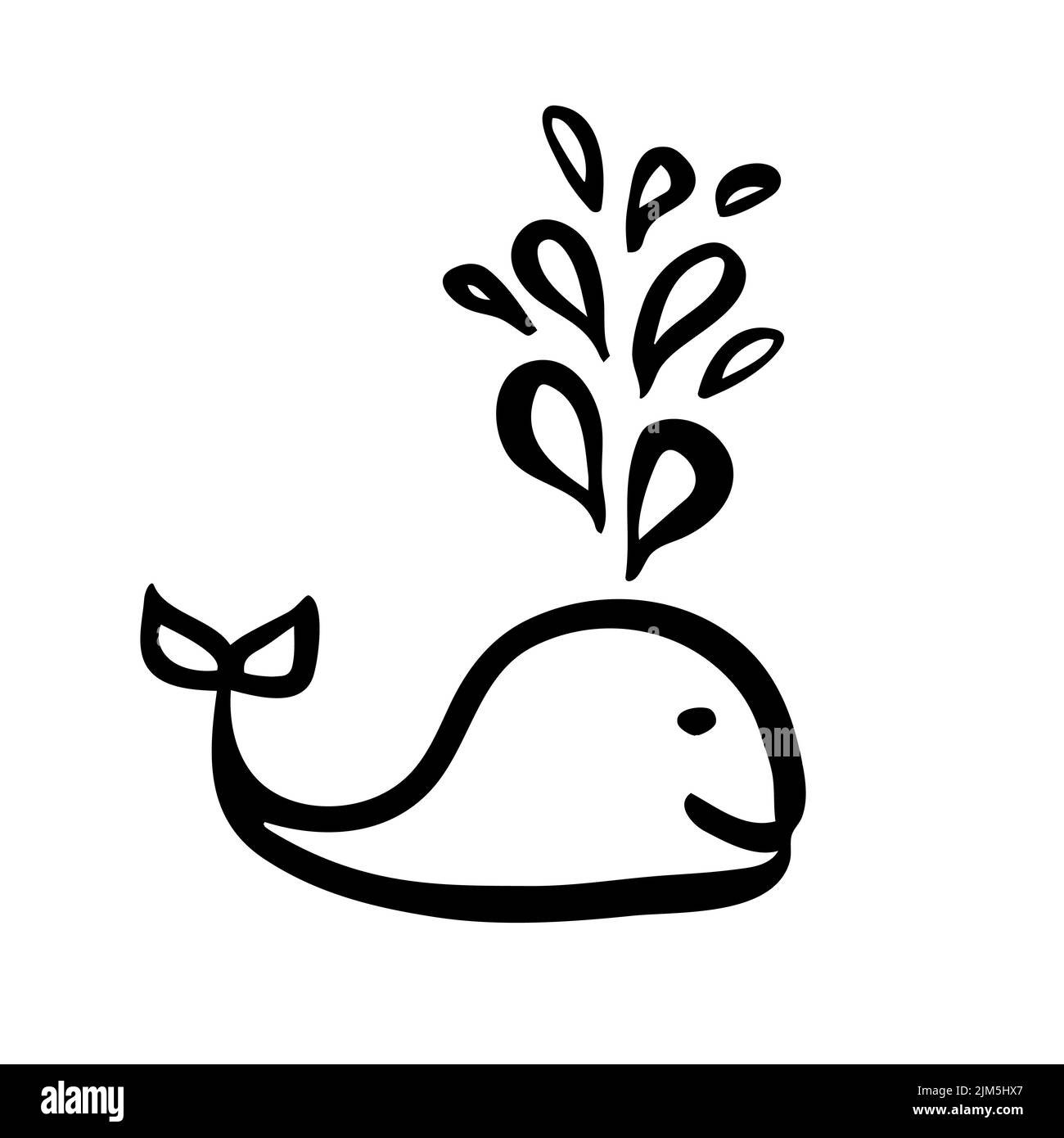 Cute Whale Tattoo