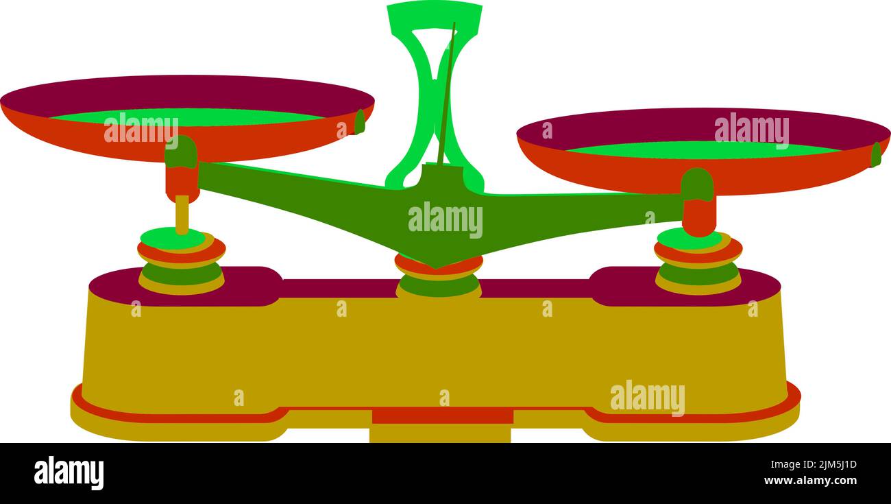 balance weight scale measuring device Stock Vector Image & Art - Alamy