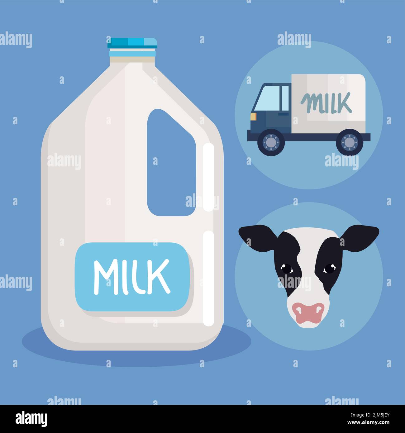 three dairy products Stock Vector Image & Art - Alamy