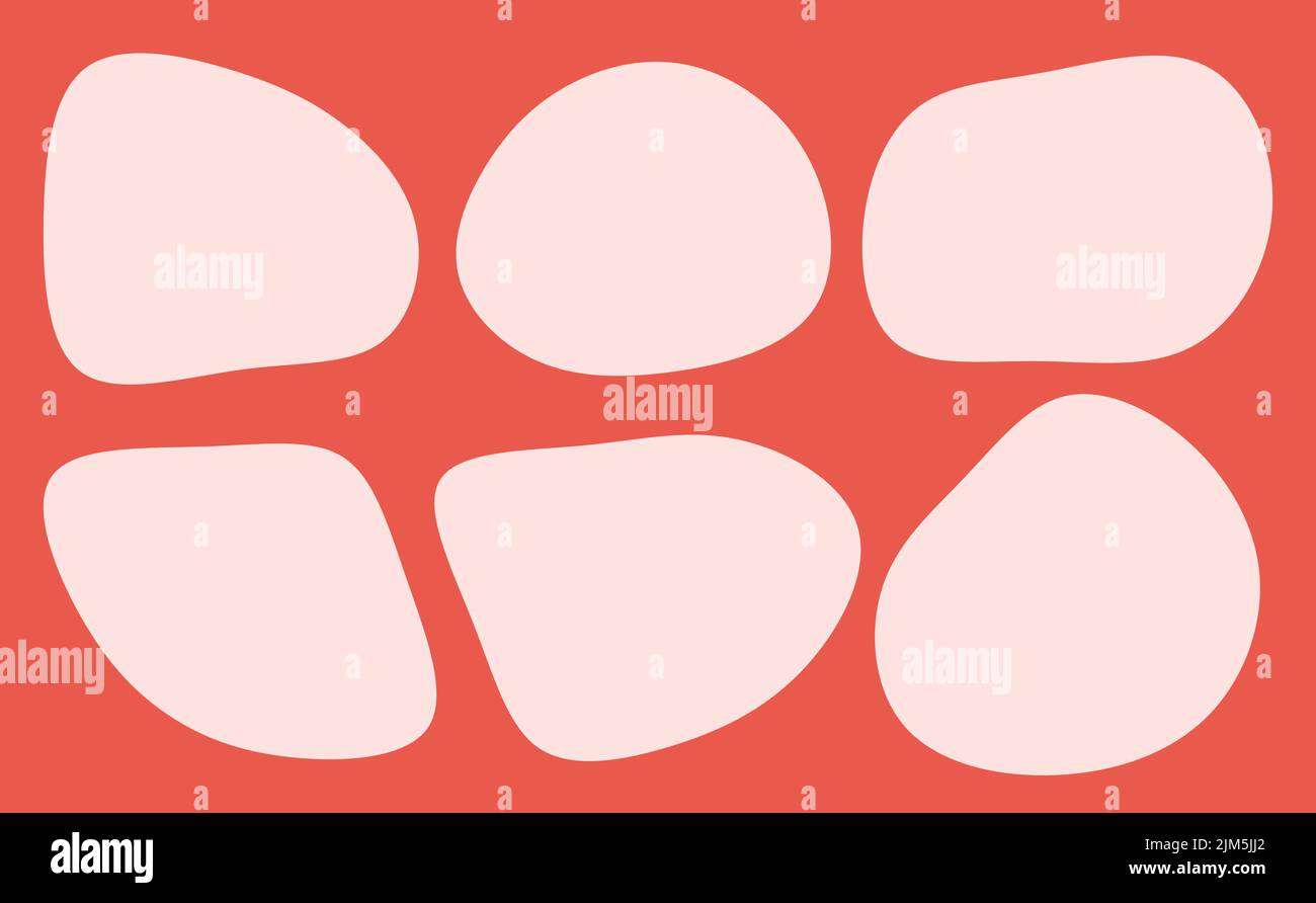 A vector illustration of a unique blob design with a bright color Stock ...