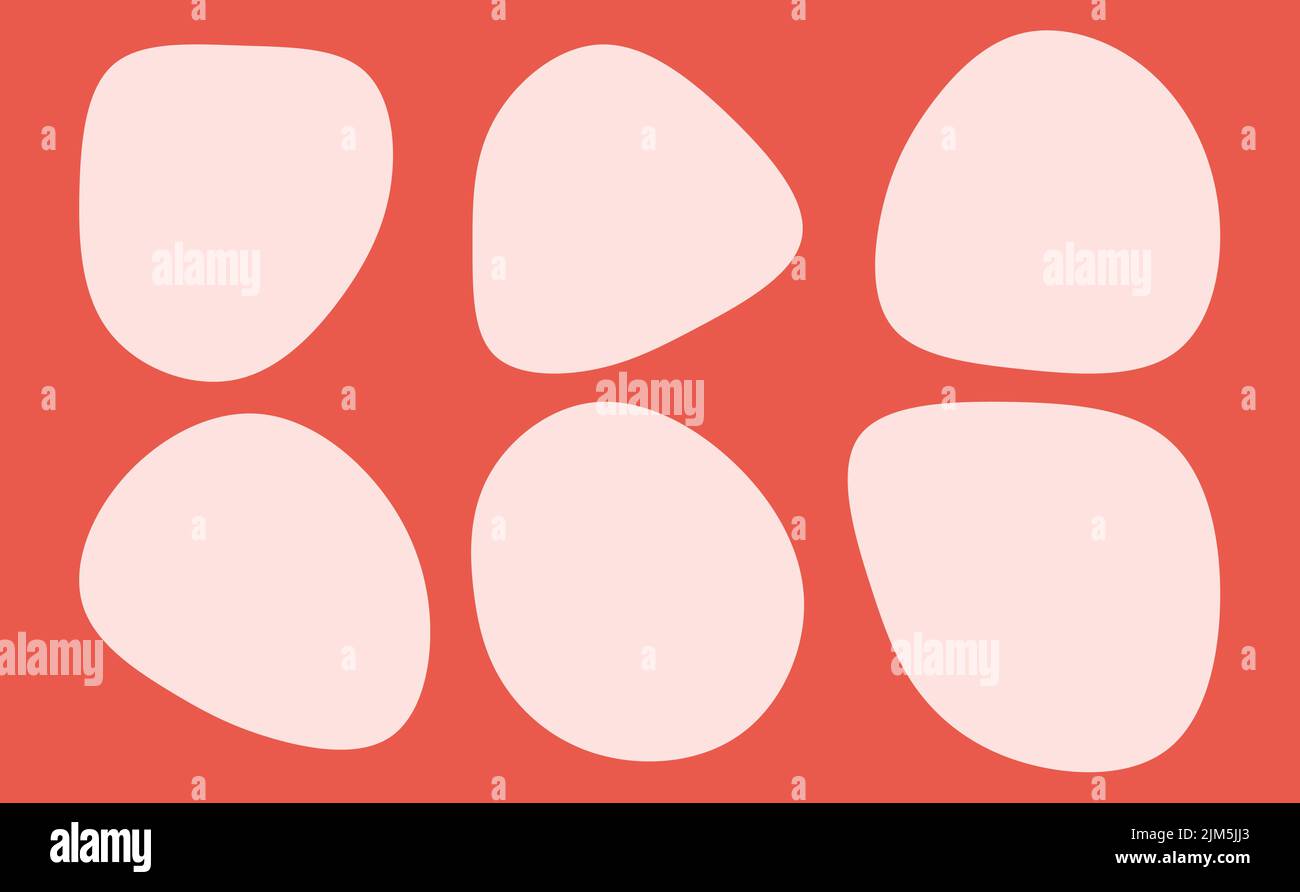 A vector illustration of a unique blob design with a bright color Stock ...