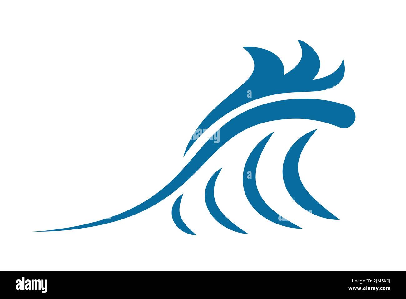 Blue wave icon Stock Vector Image & Art - Alamy