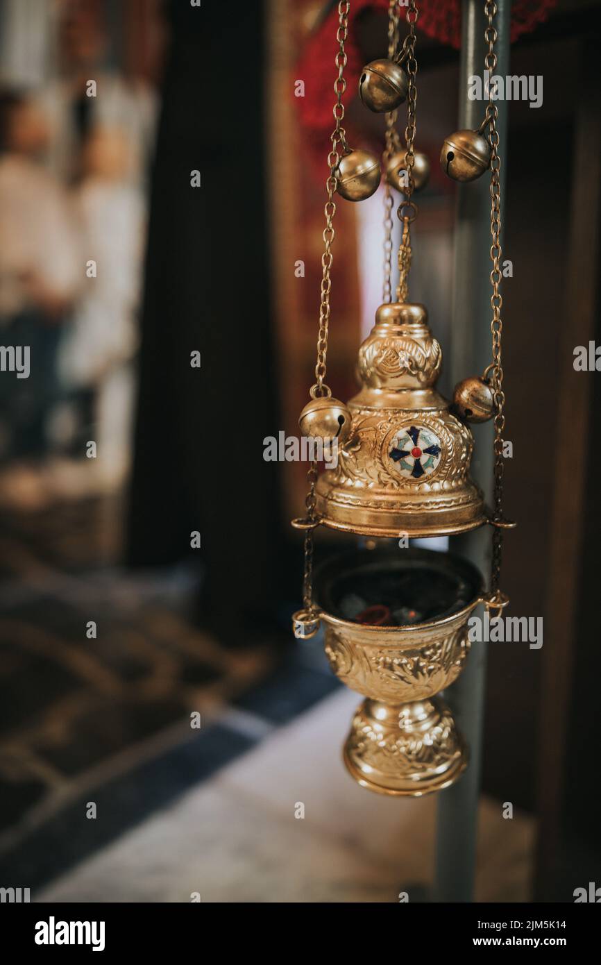 Priest with censer hi-res stock photography and images - Alamy
