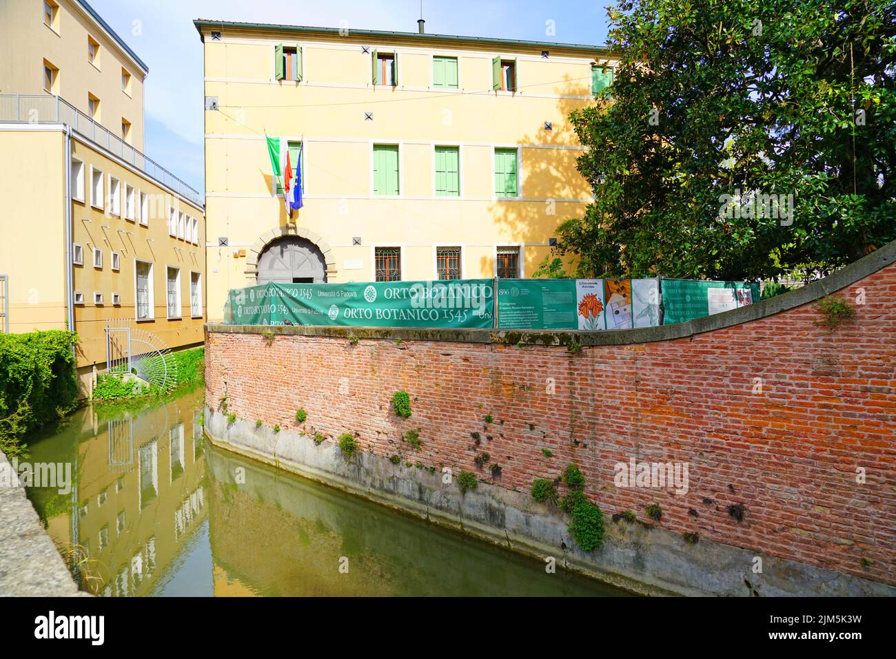 PADUA, ITALY -14 APR 2022- View of the landmark Orto Botanico di Padova ...