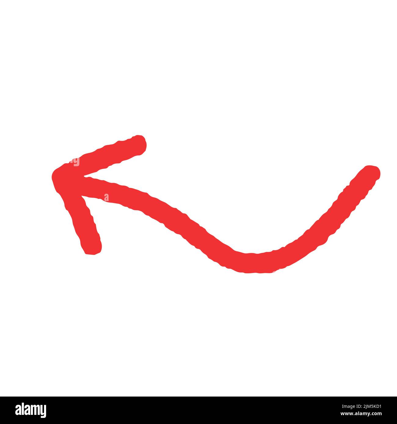 Hand draw marker highlight and arrow sign icon. Pen sketch scribble ...