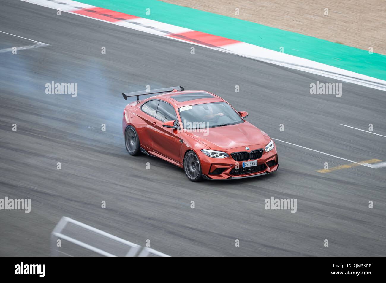 BMW F87 M2 racing on the circuit Stock Photo - Alamy