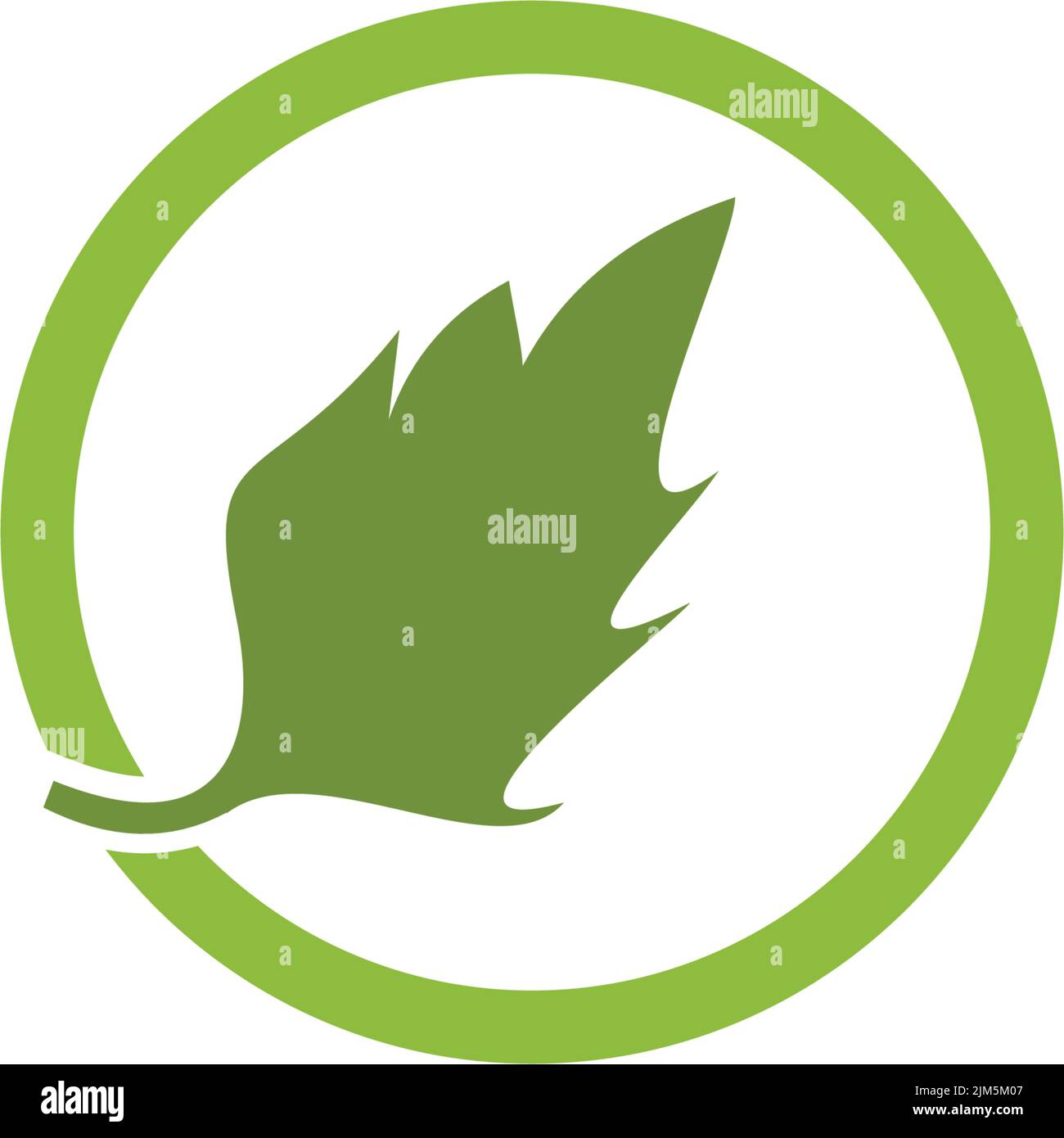 Leaf icon logo design inspiration vector template Stock Vector Image ...