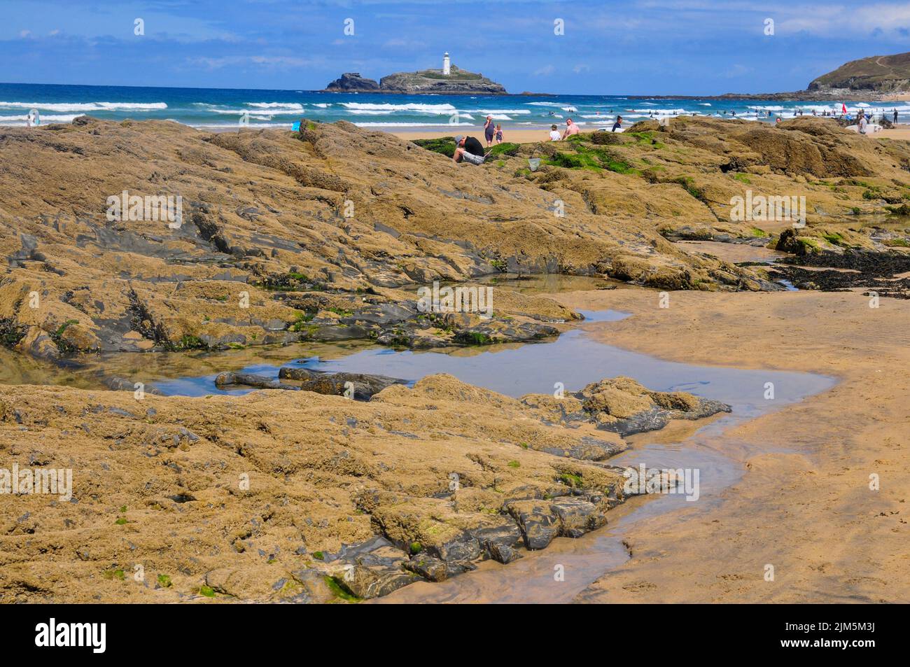 Three mile beach cornwall hi-res stock photography and images - Alamy