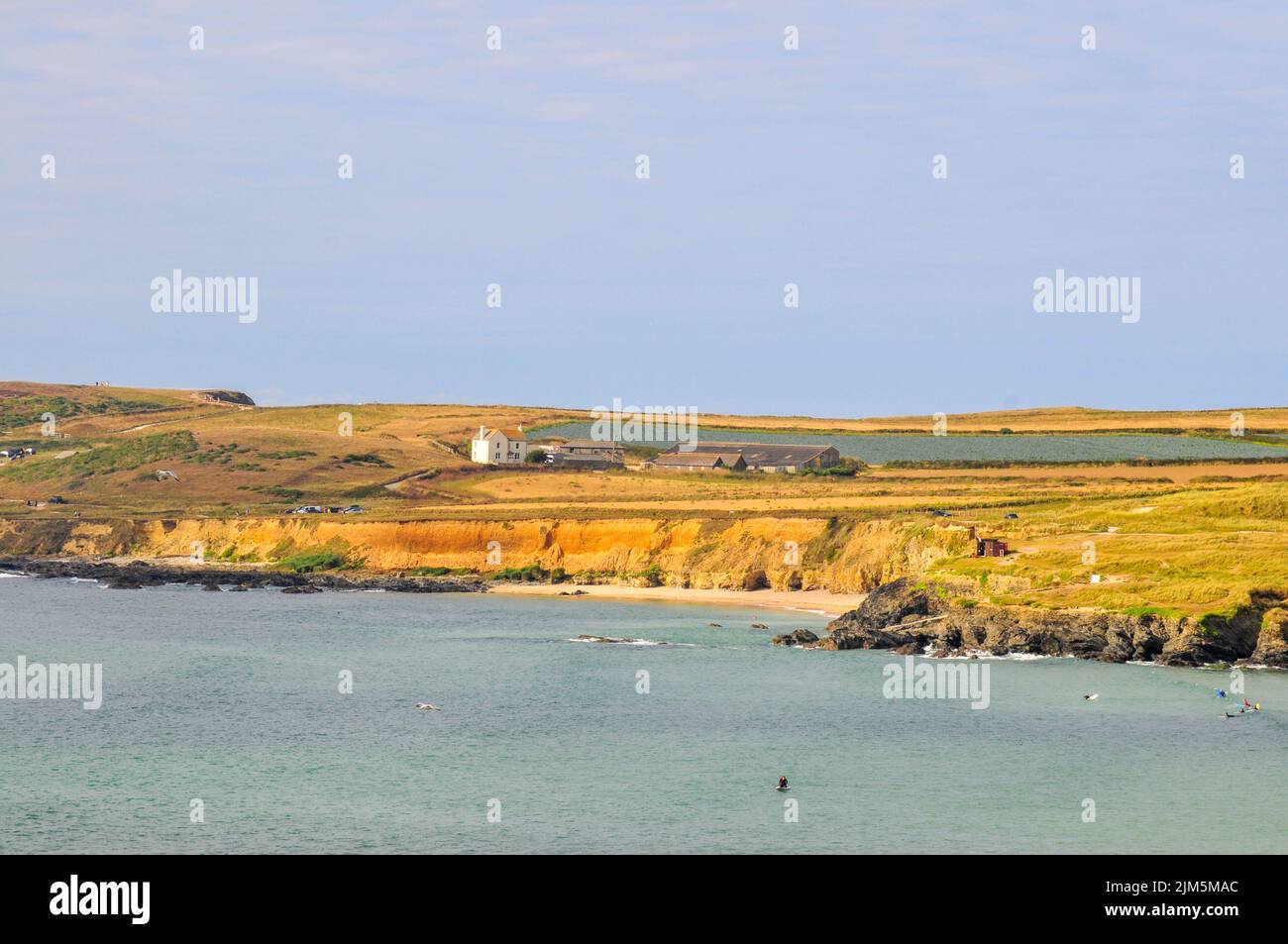 Three mile beach cornwall hi-res stock photography and images - Alamy