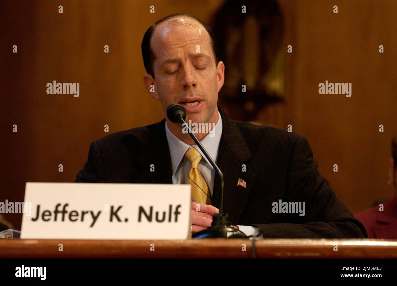 Office of the Secretary - Jeff Nulf Hearing Stock Photo - Alamy
