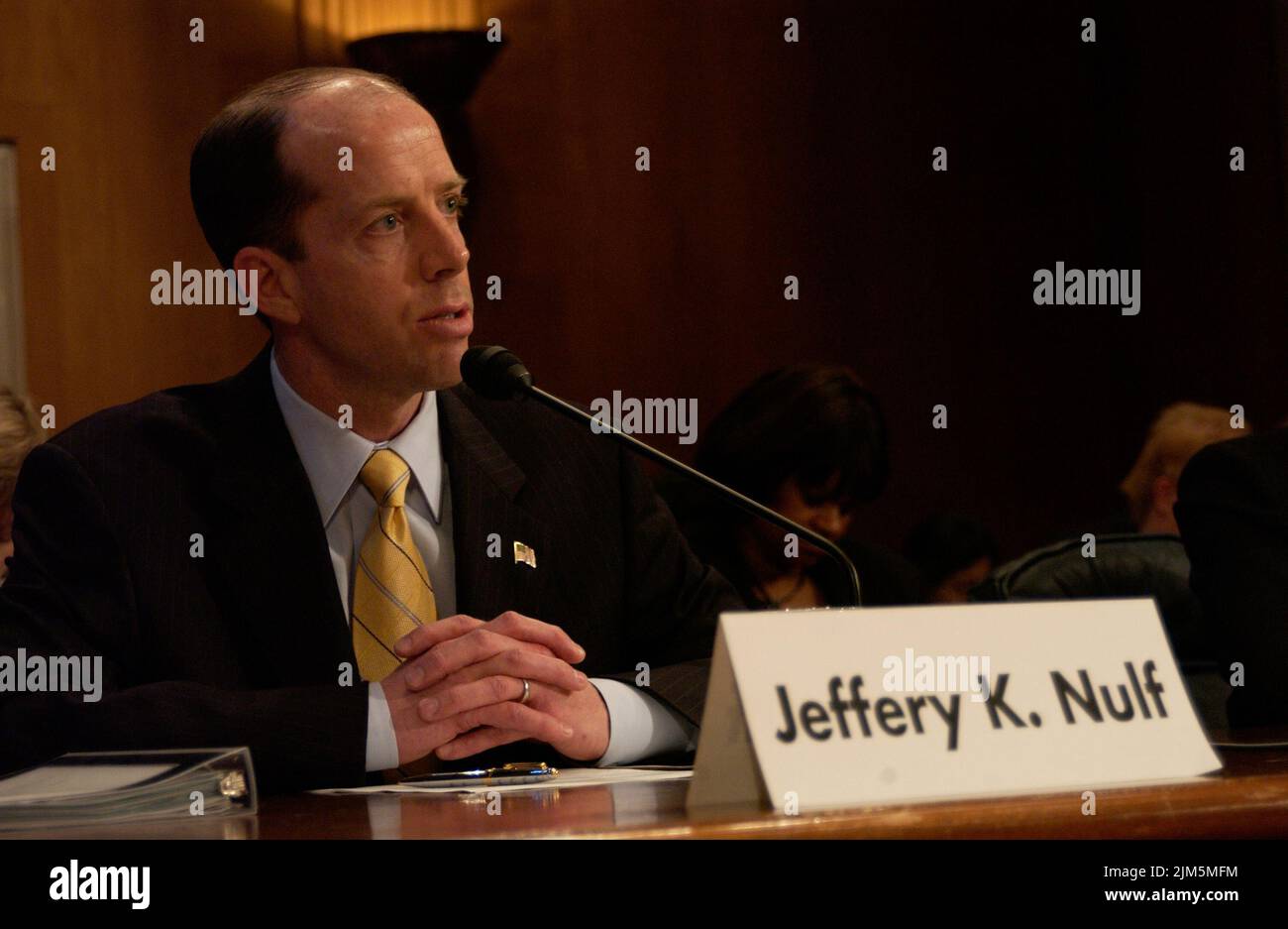 Office of the Secretary - Jeff Nulf Hearing Stock Photo - Alamy