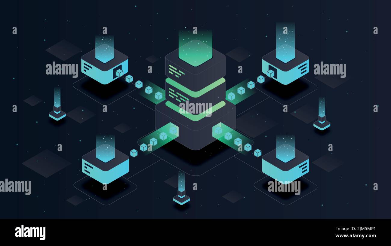 Data transfer server Stock Vector Image & Art - Alamy