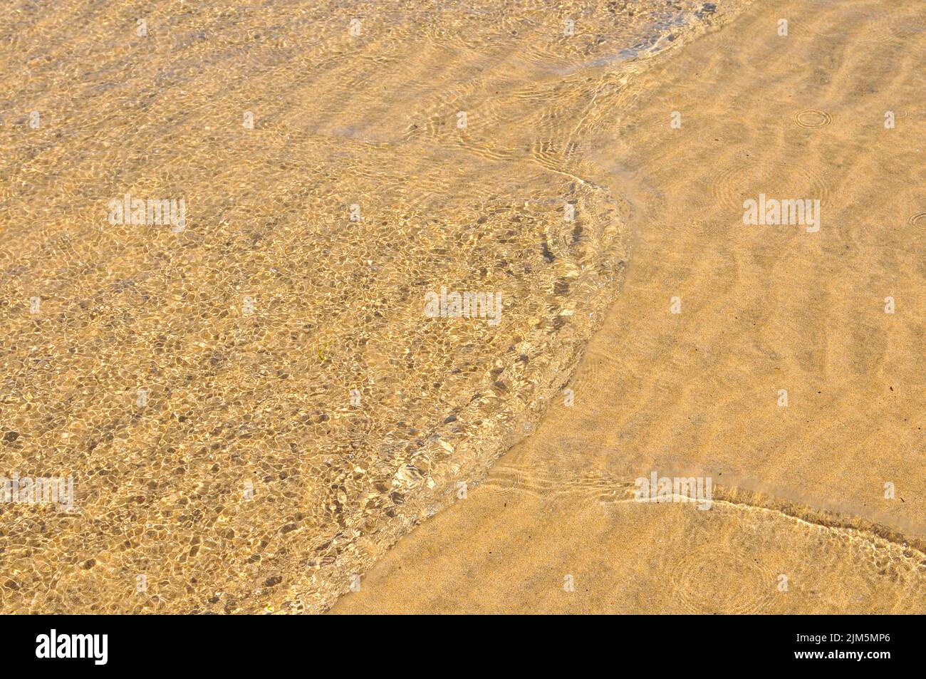 Gentle waves lap sandy shore hi-res stock photography and images - Alamy