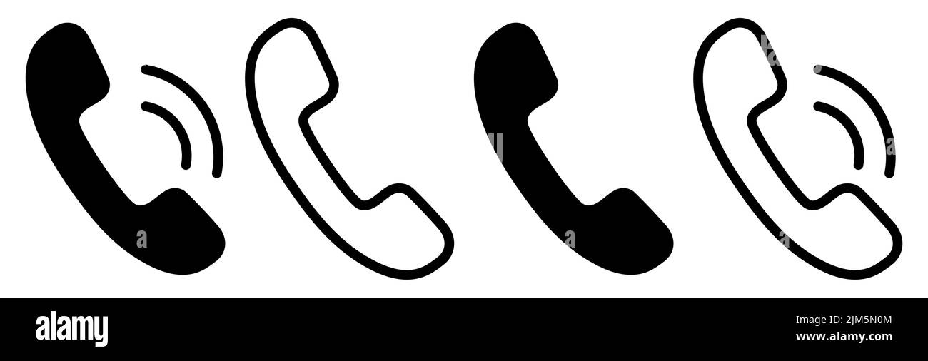 Phone icons. Telephone symbol. Design for web and mobile app. Vector ...