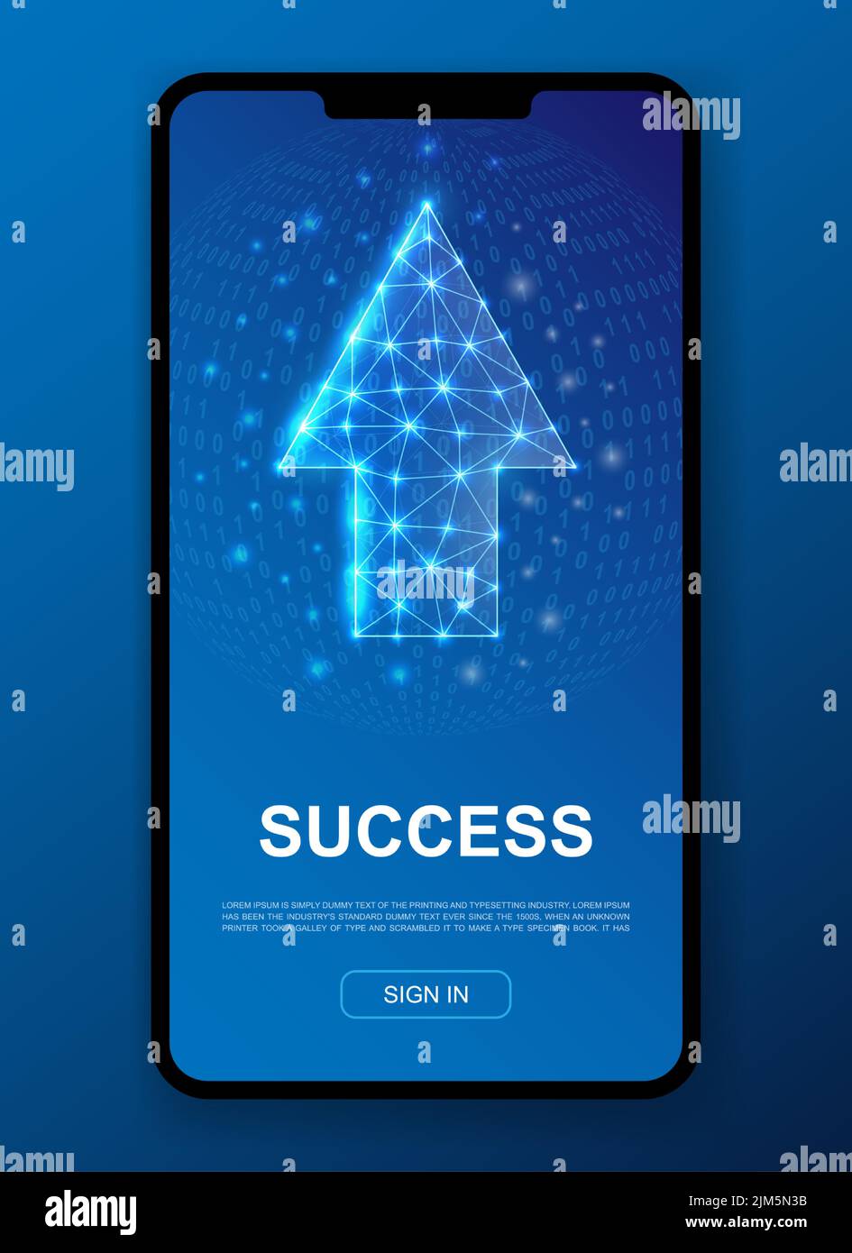 Up arrow 3d polygonal symbol for UI, UX design template. Low poly ...