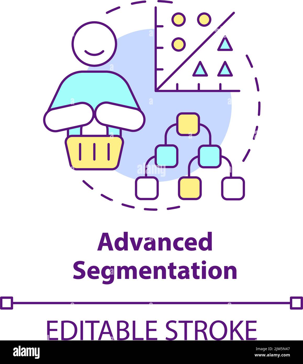 Advanced segmentation concept icon Stock Vector Image & Art - Alamy