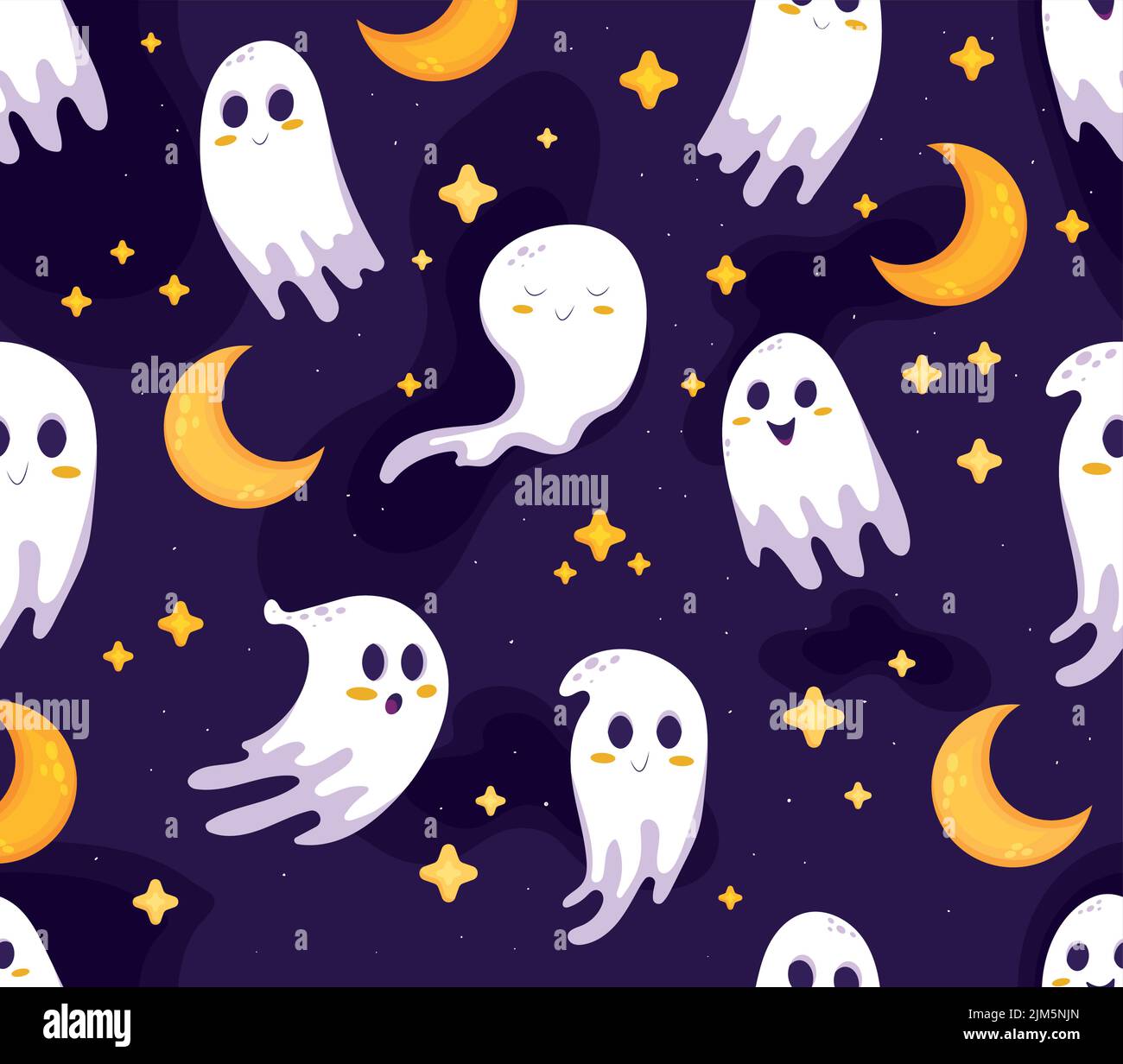 Ghost seamless pattern Stock Vector Image & Art - Alamy