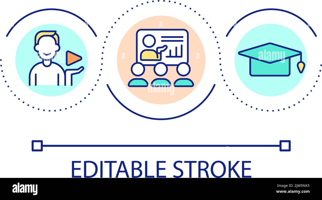 University lecturer line art hi-res stock photography and images - Alamy