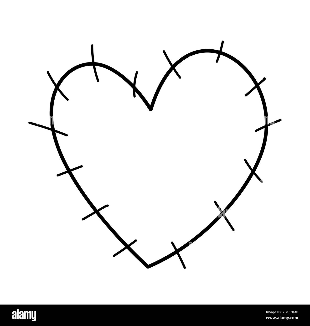 Hand drawn heart Stock Vector Image & Art - Alamy