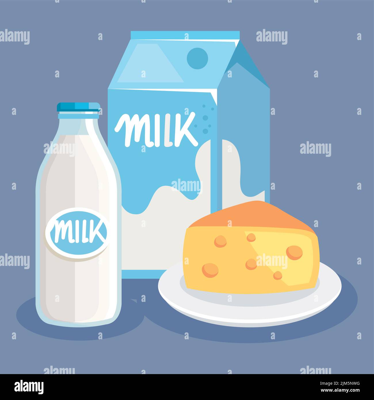 milk and cheese Stock Vector Image & Art - Alamy
