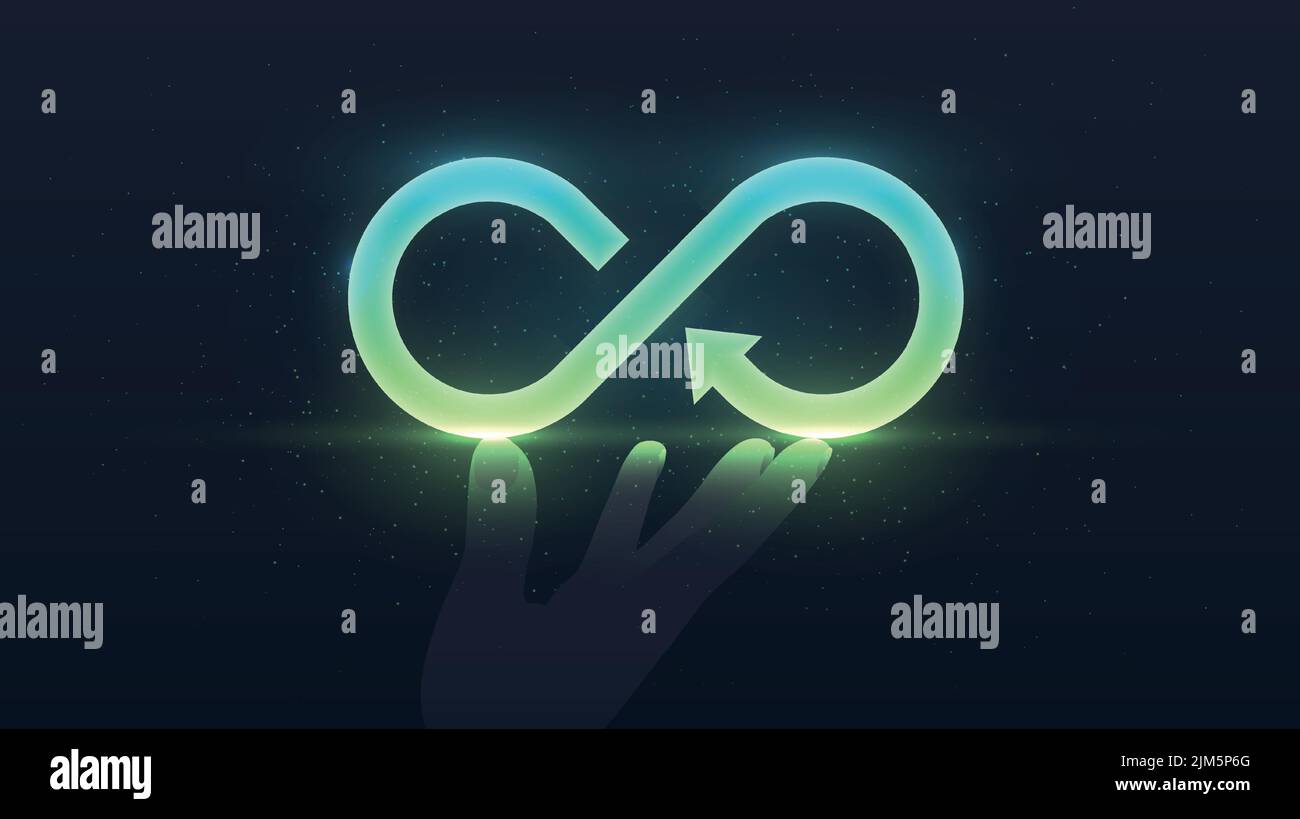 Circular economy symbol concept Stock Vector Images - Alamy