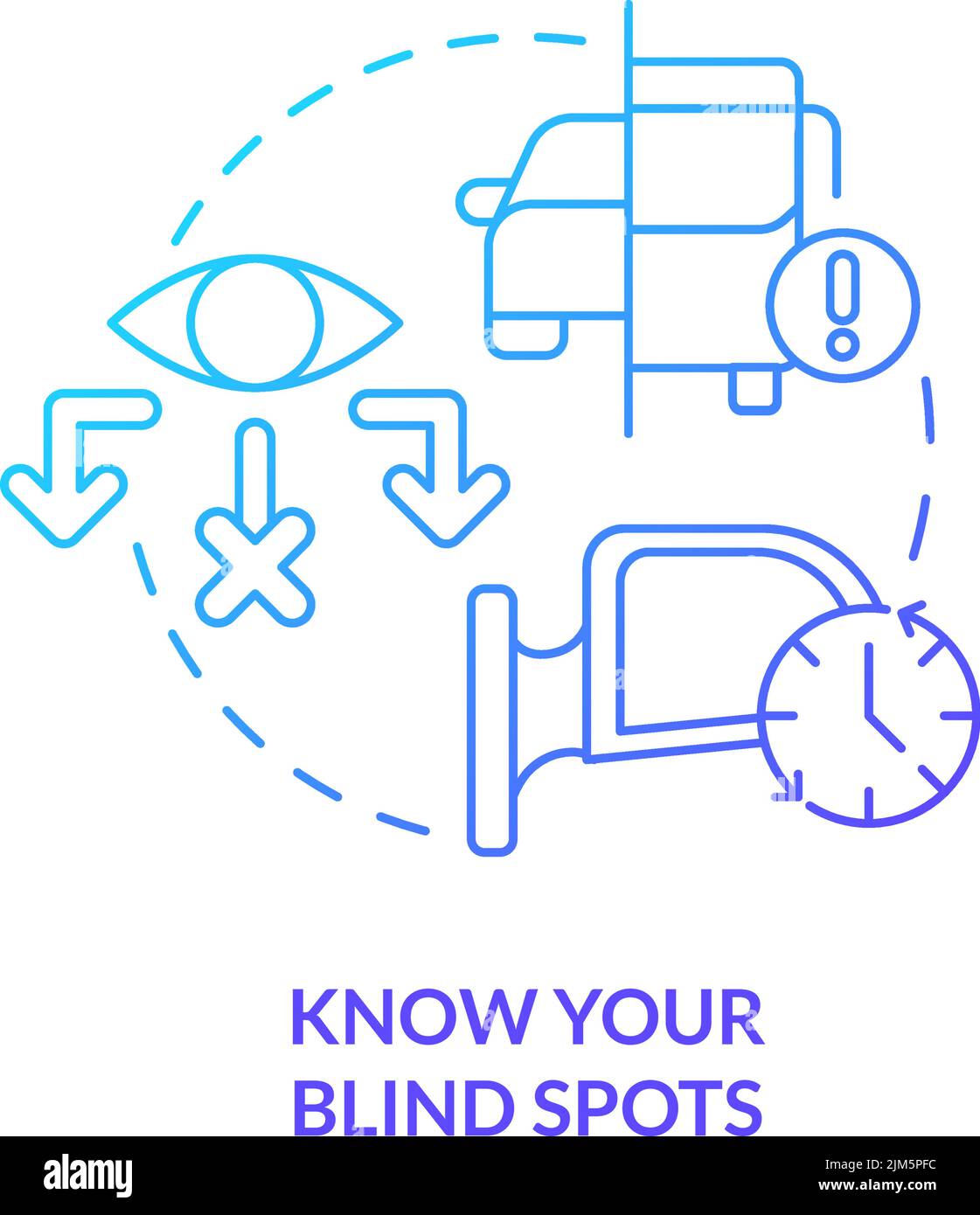 Blind driver Stock Vector Images - Alamy