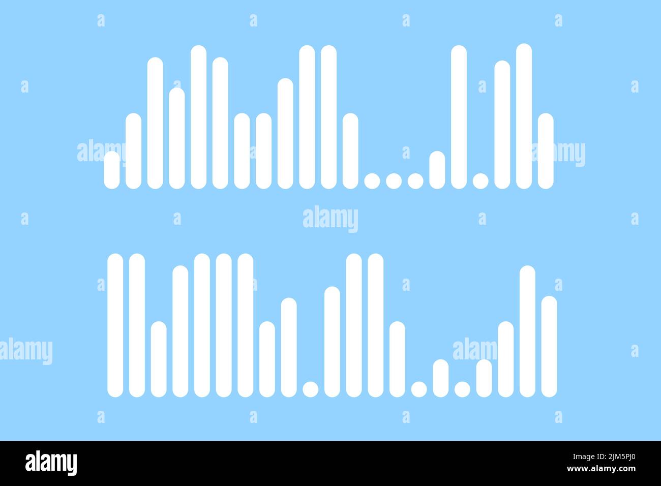 Recording of audio message template. UI element of audio record for ...