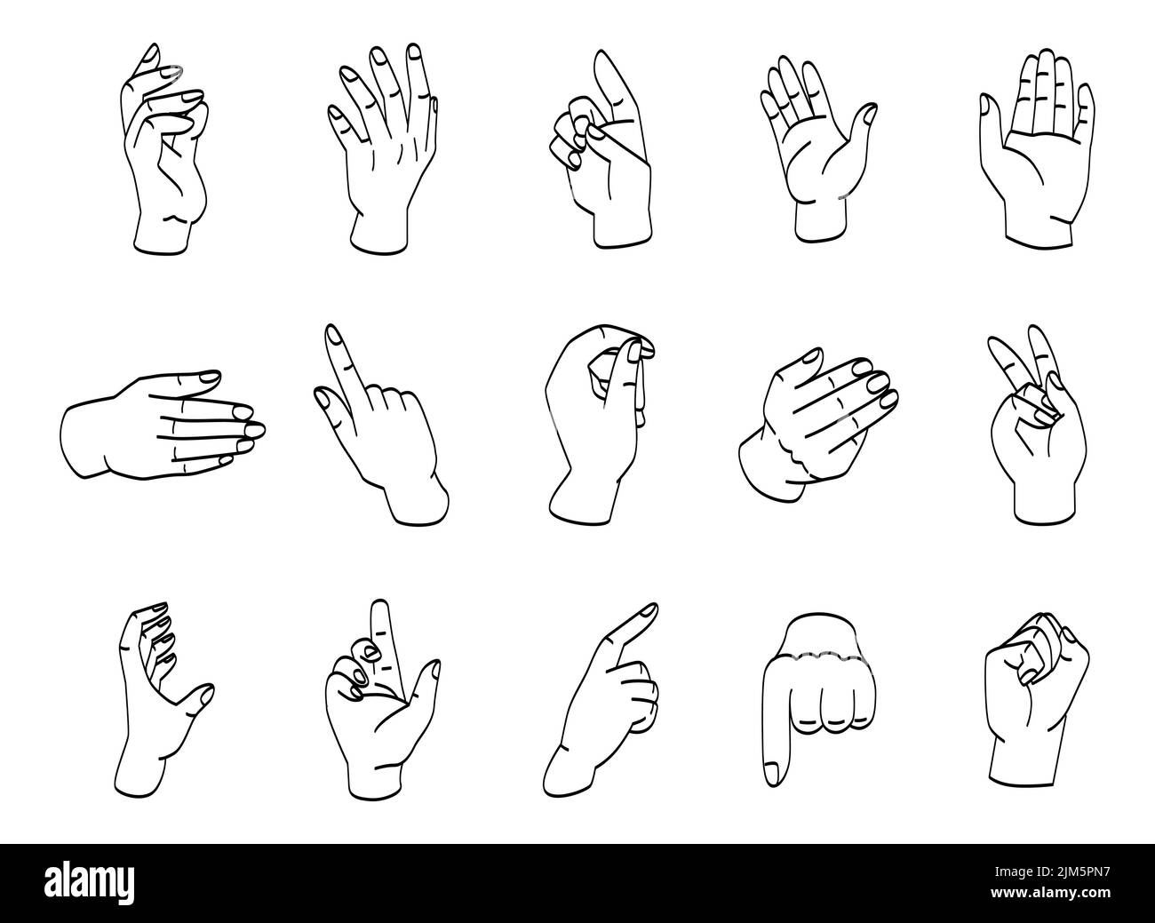 Set of hands Stock Vector Image & Art - Alamy