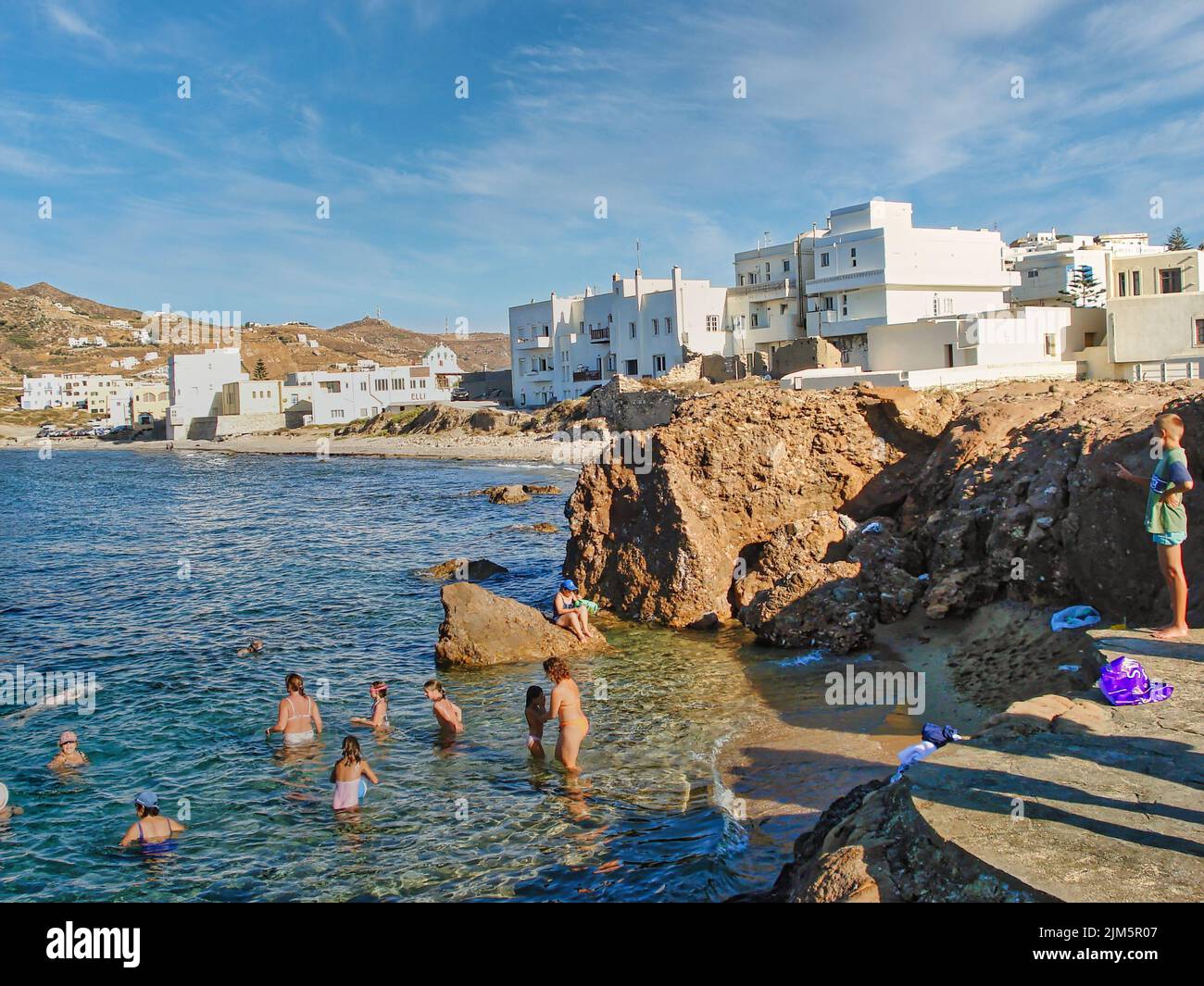 Naxos island, Greece. April 3, 2010: Beautiful small island of Naxos in ...