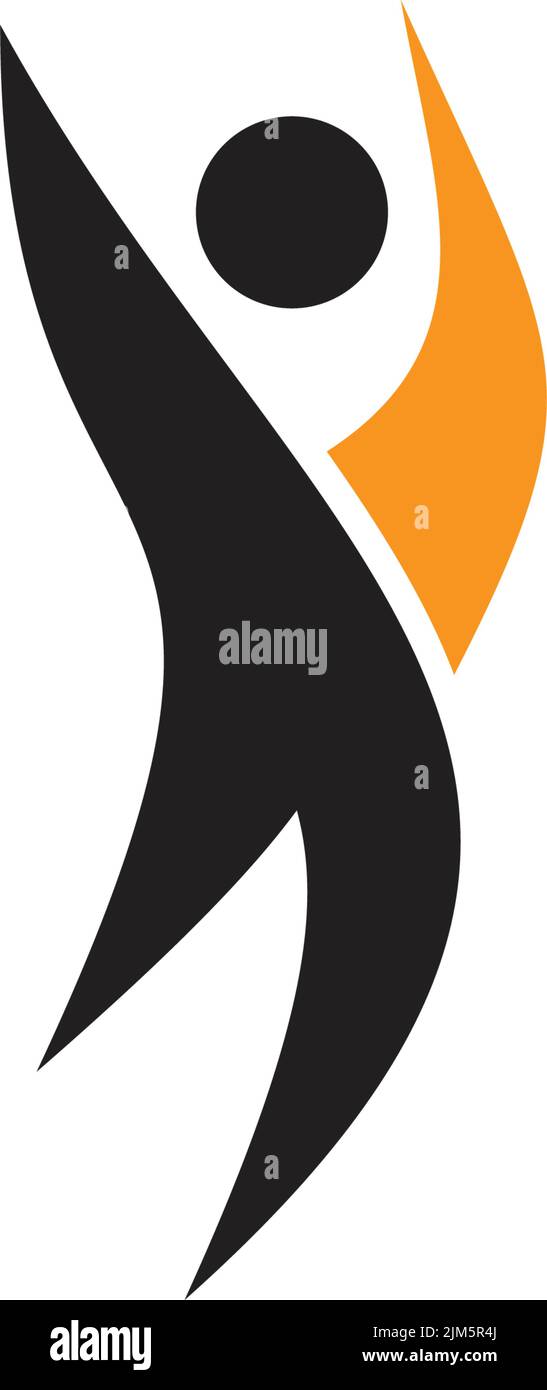 Human character logo design icon vector template Stock Vector Image ...