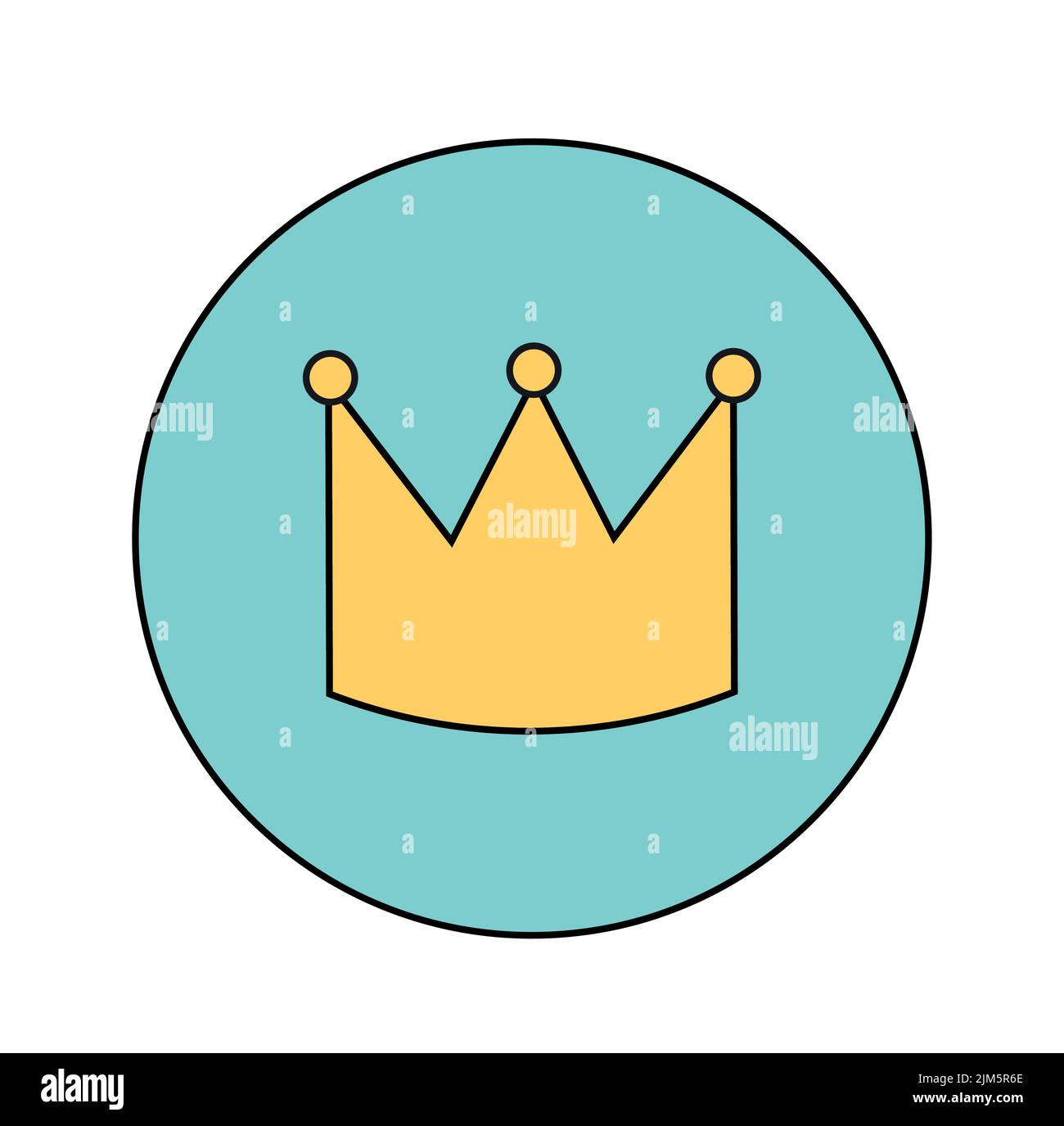 Crown cute icon Stock Vector Image & Art - Alamy