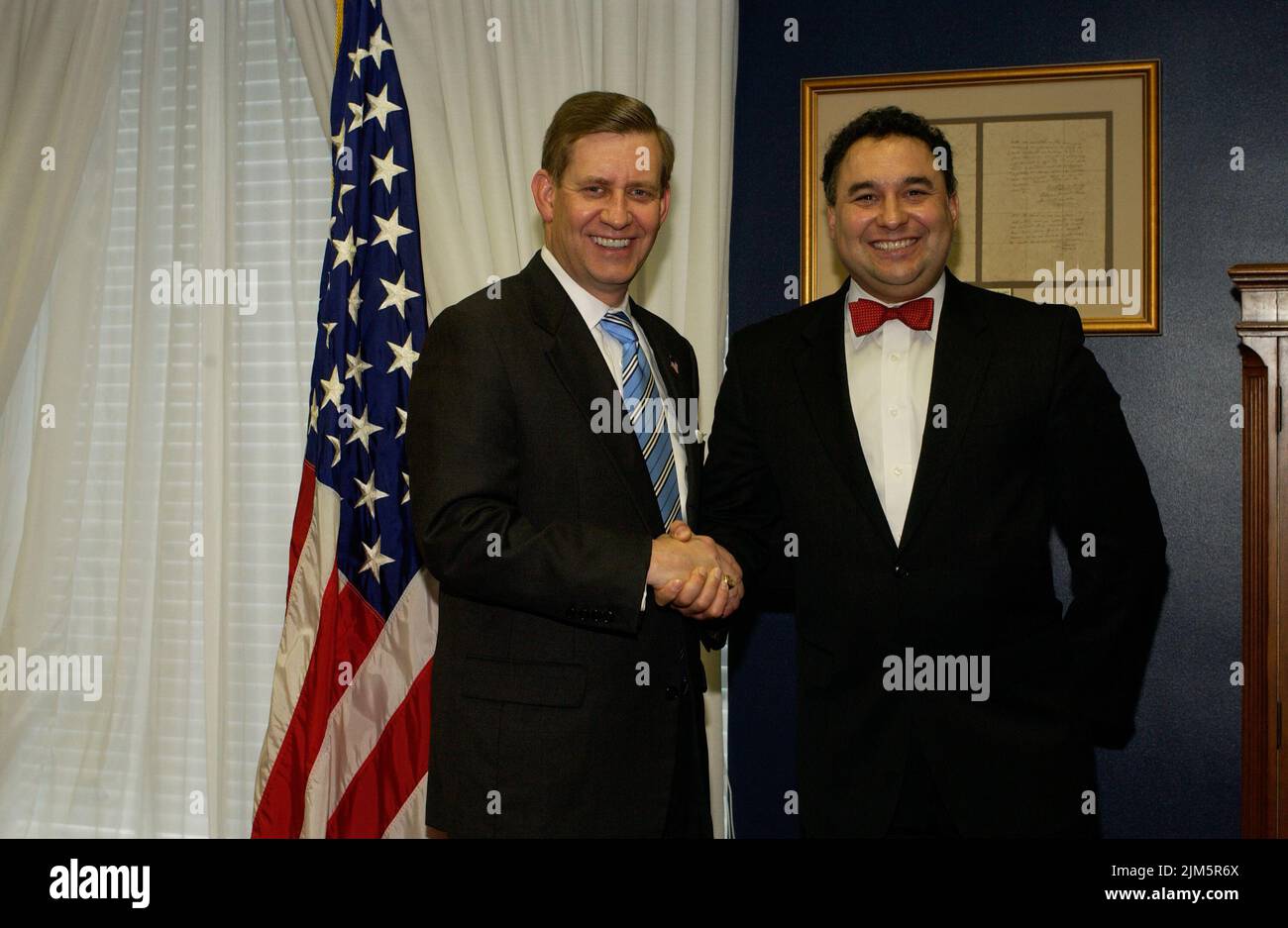 Economic Development Administration - Acting Deputy Secretary Dr. David Sampson Handshaking ...