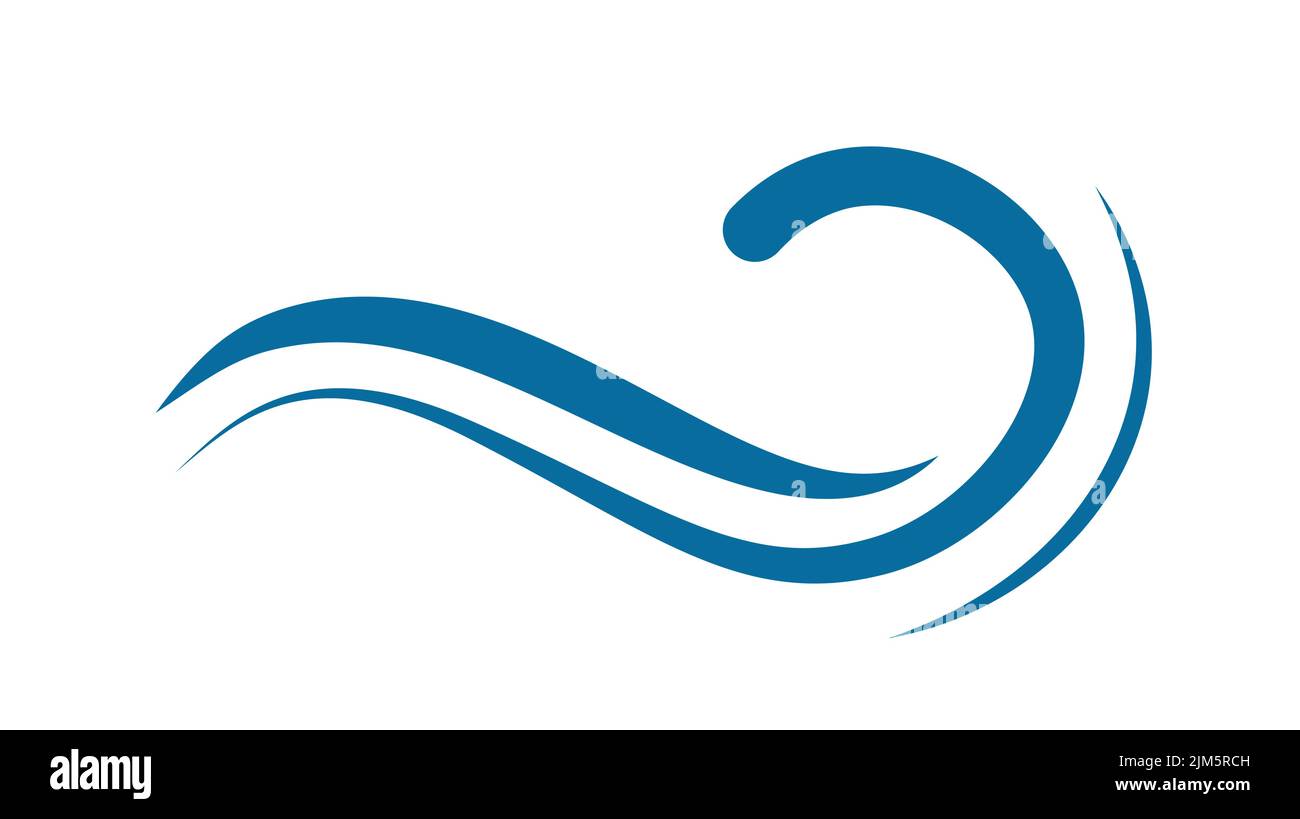 Blue wave icon Stock Vector Image & Art - Alamy
