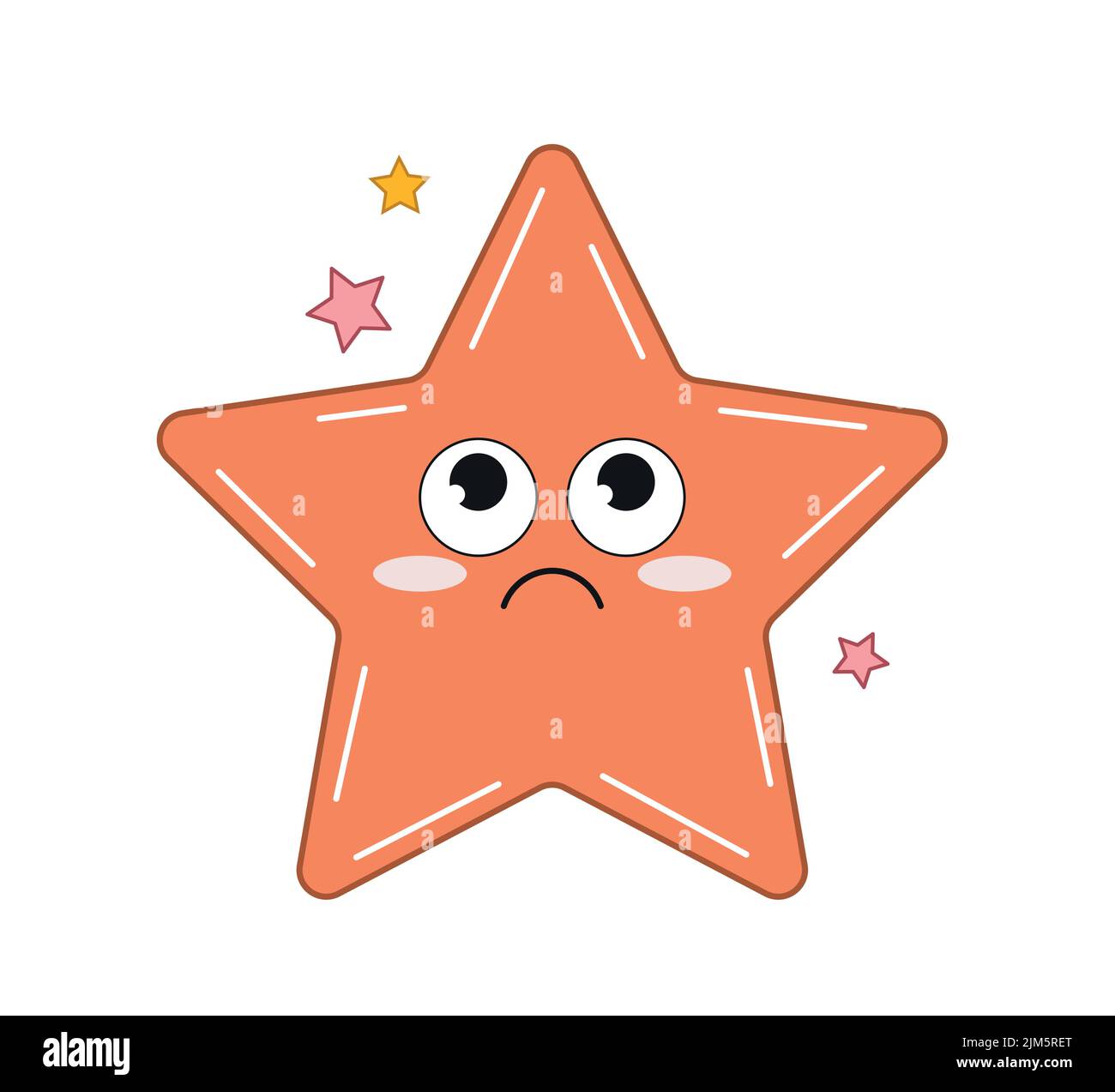 Orange sad star Stock Vector Image & Art - Alamy