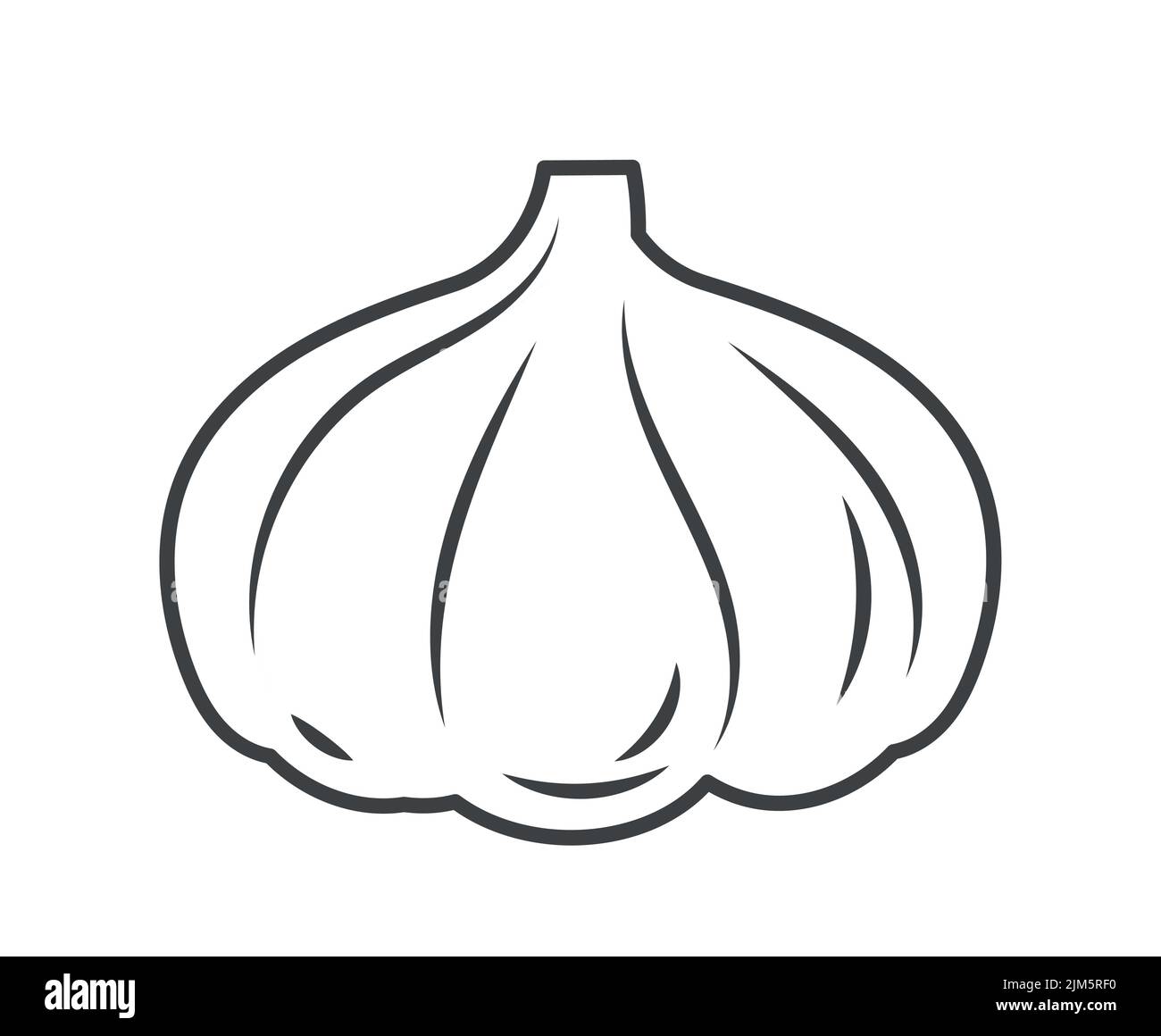 Garlic minimalist icon Stock Vector Image & Art - Alamy