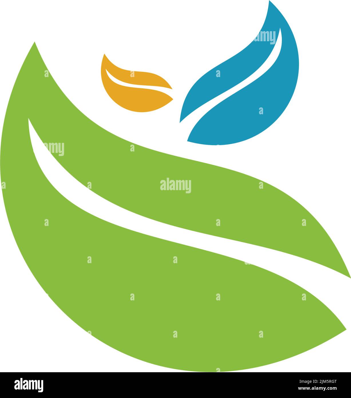 Leaf icon logo design inspiration vector template Stock Vector Image ...