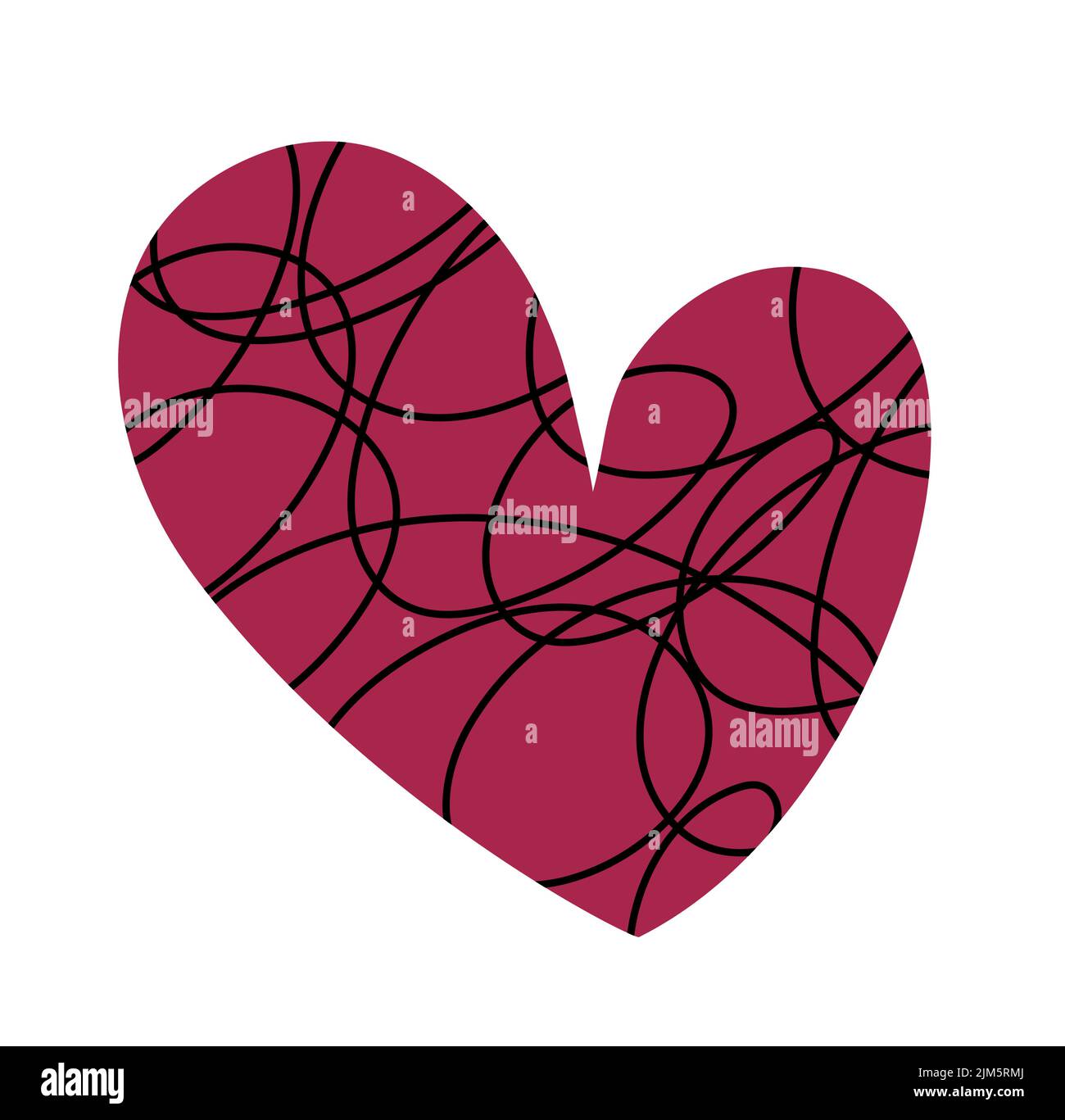 Whimsical heart logo hi-res stock photography and images - Alamy