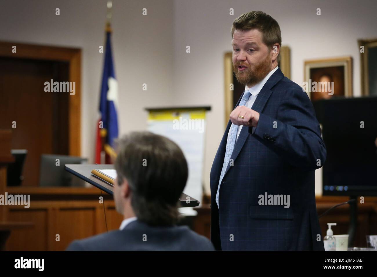 Austin, Texas, USA. 4th Aug, 2022. MARK BANKSTON discusses text ...