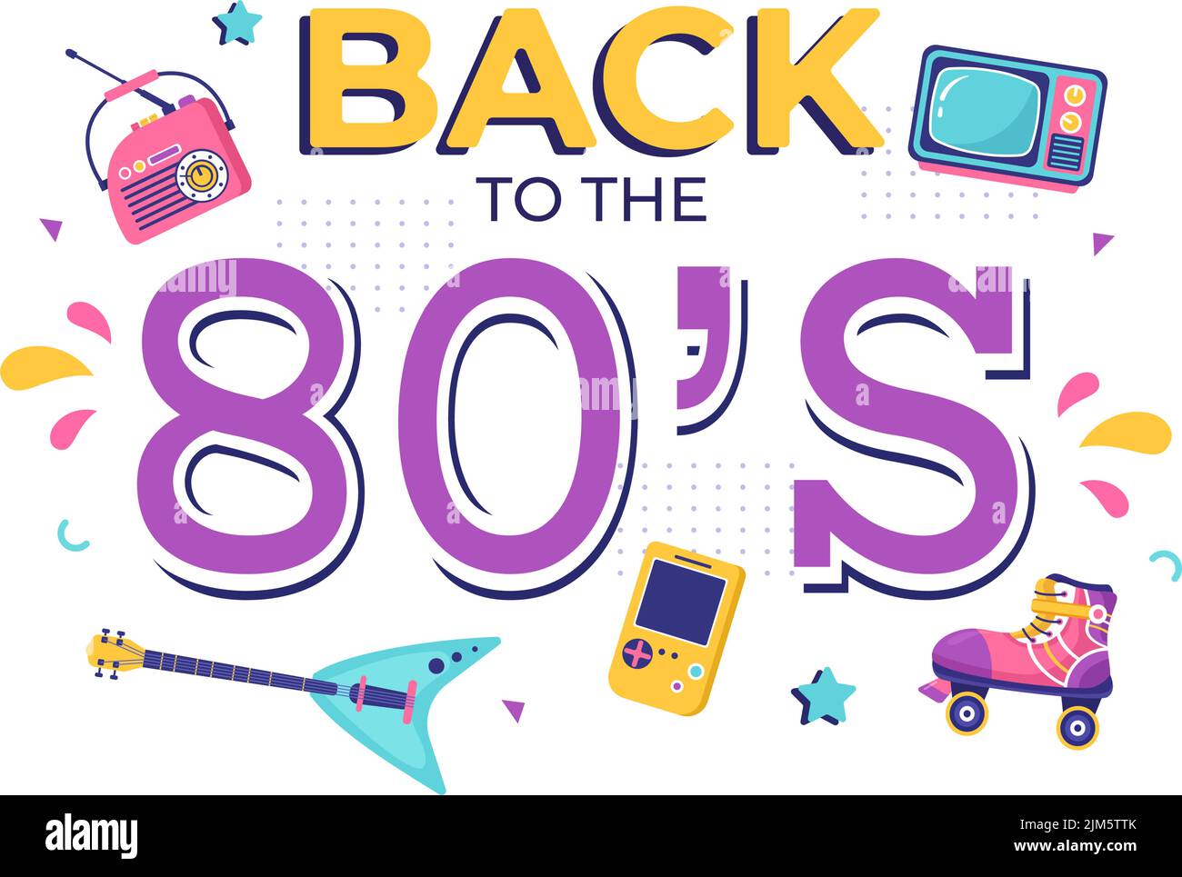 80s Party Clip Art