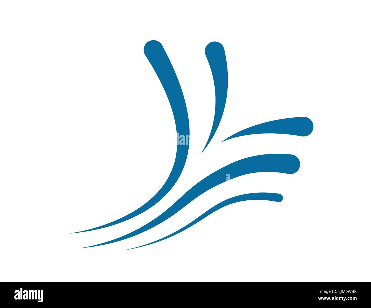 Blue wave icon Stock Vector Image & Art - Alamy