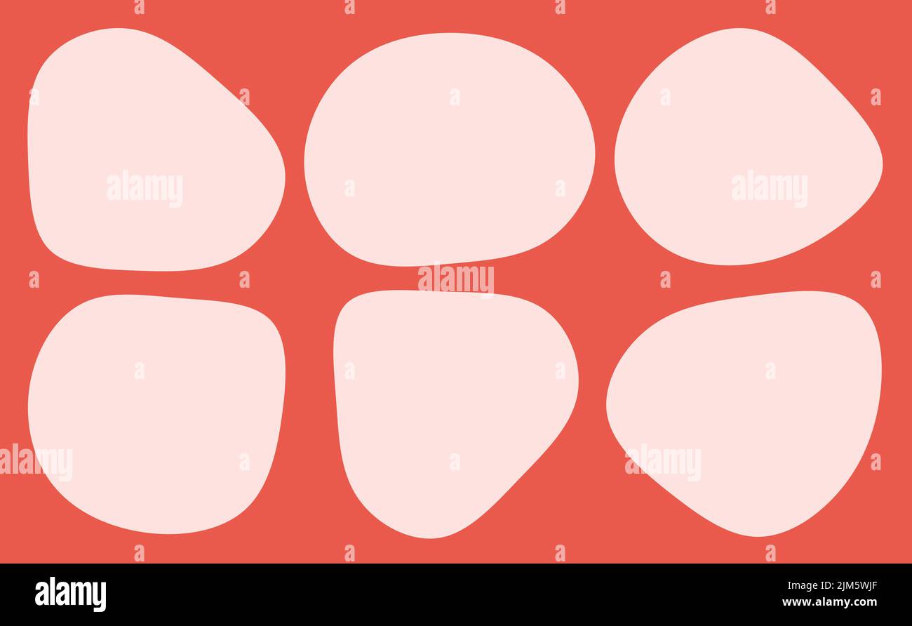 A vector illustration of a unique blob design with a bright color Stock ...