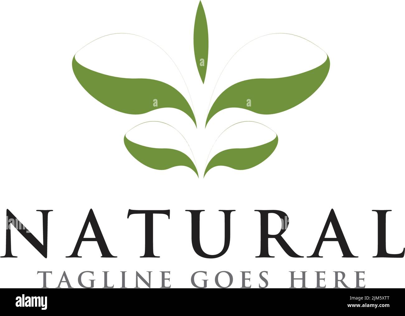 Leaf icon logo design inspiration vector template Stock Vector Image ...