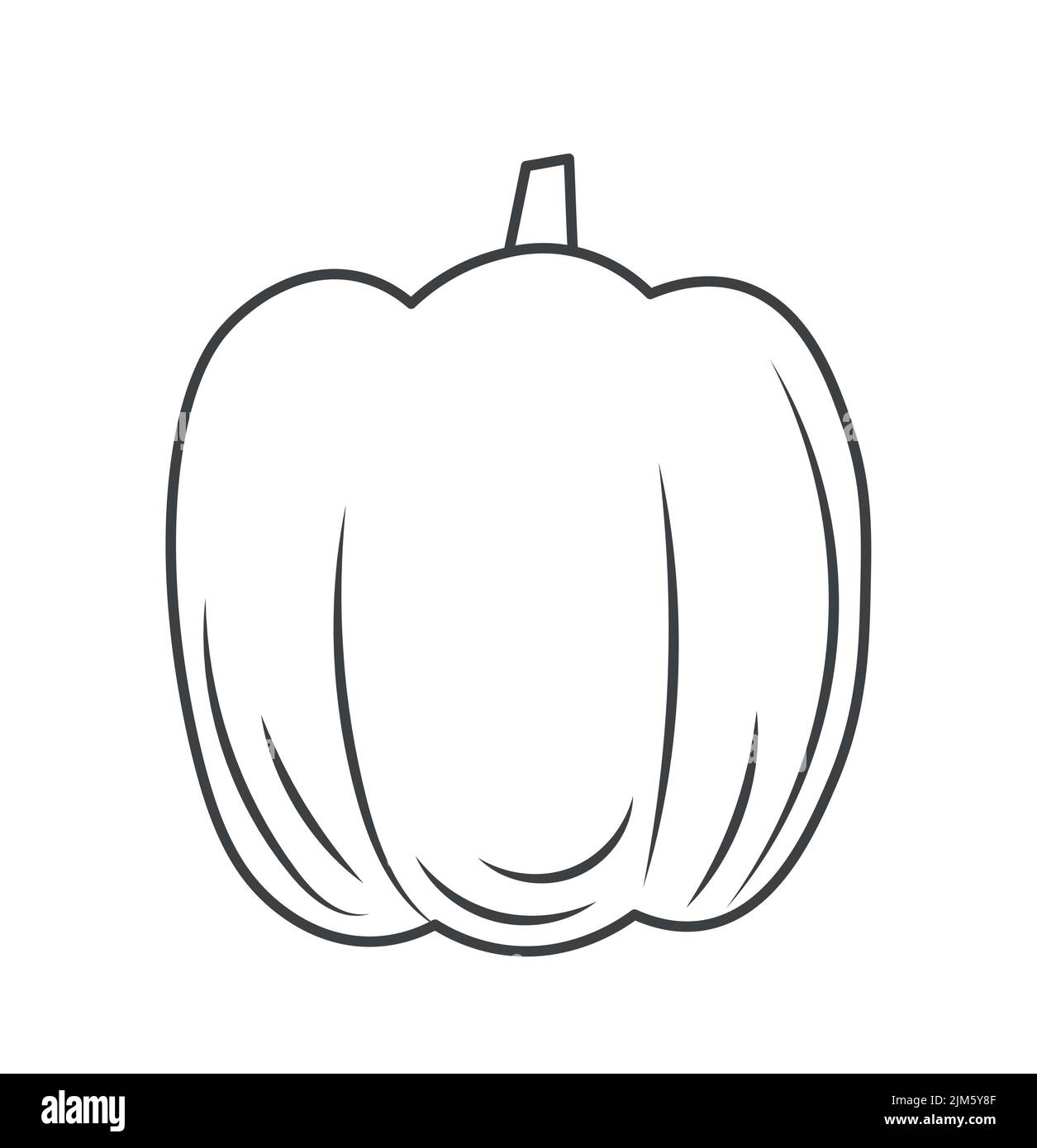 Minimal pumpkin silhouette Stock Vector Images - Alamy