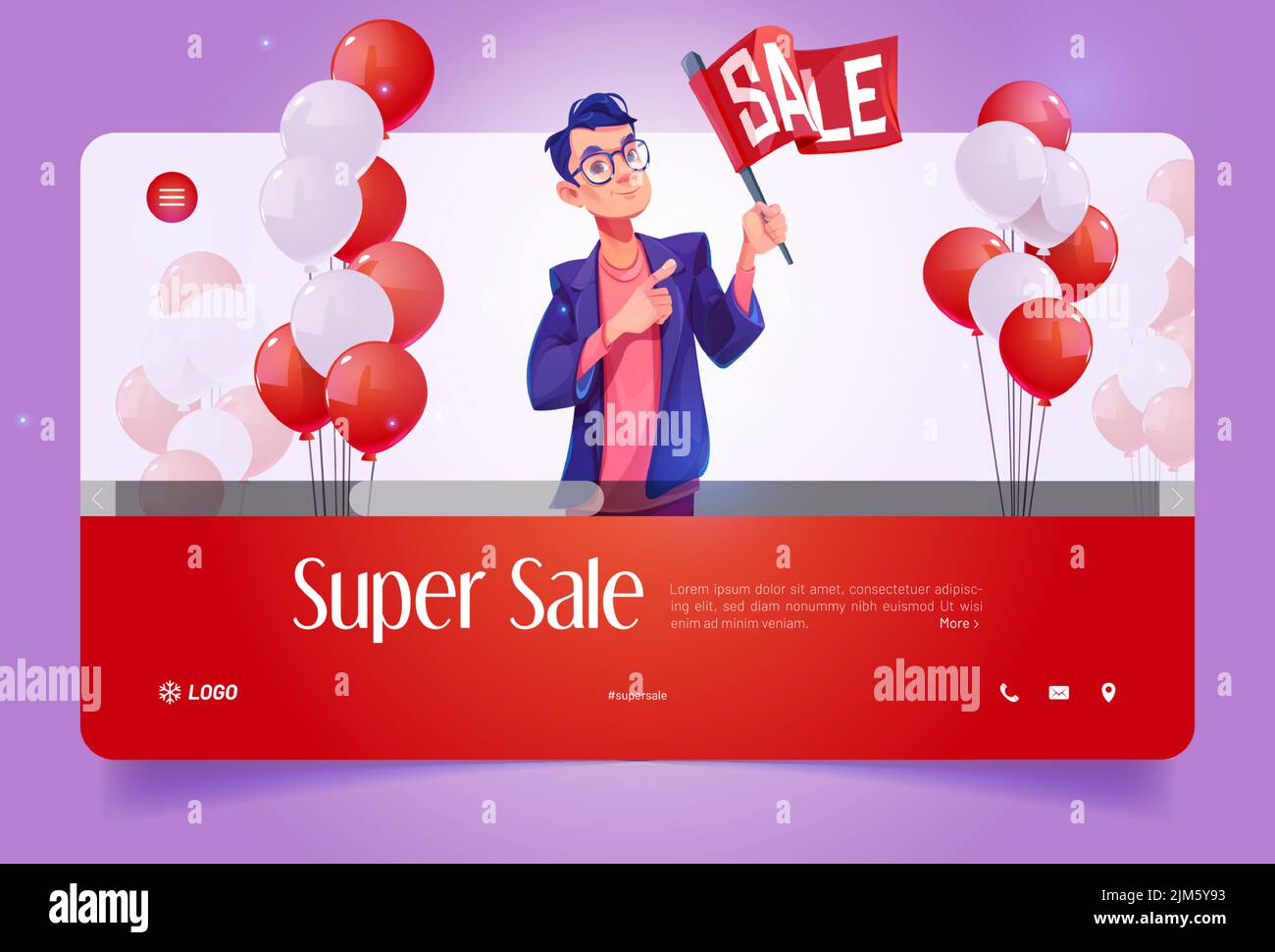 Announcing man hi-res stock photography and images - Alamy