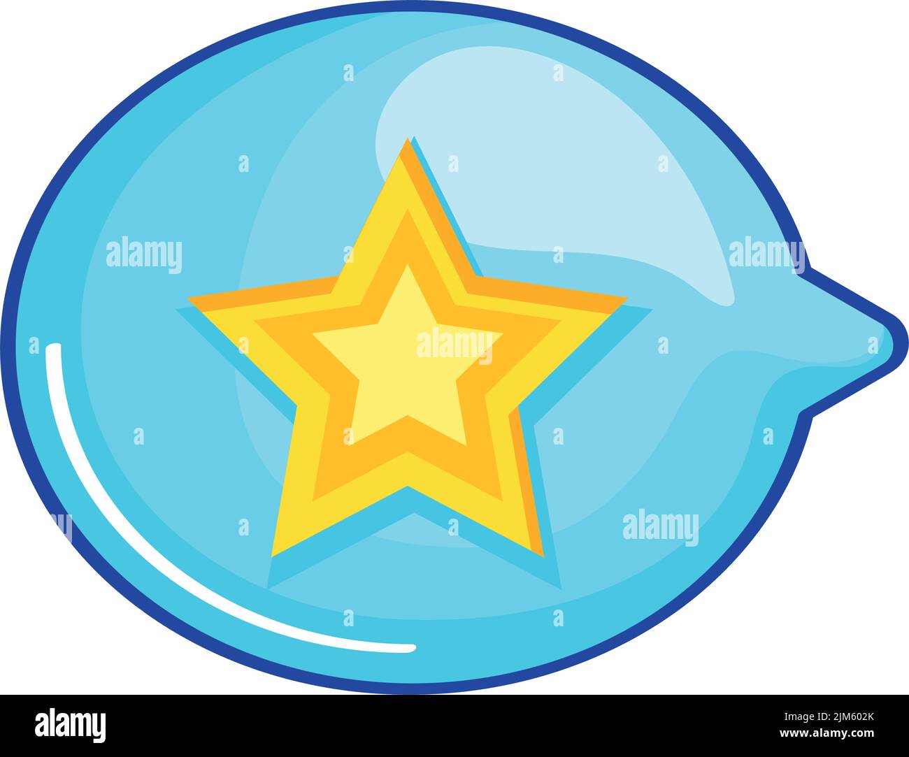 star in speech bubble Stock Vector Image & Art - Alamy