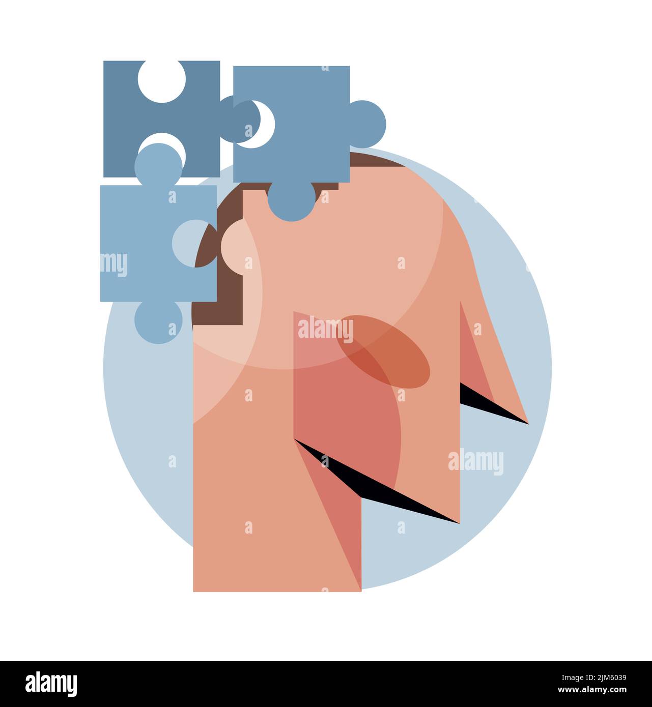 Brain puzzle missing Stock Vector Images - Alamy