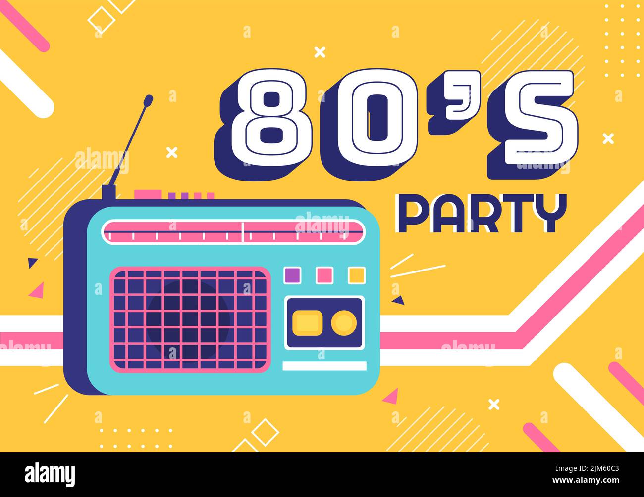 80s Party Background
