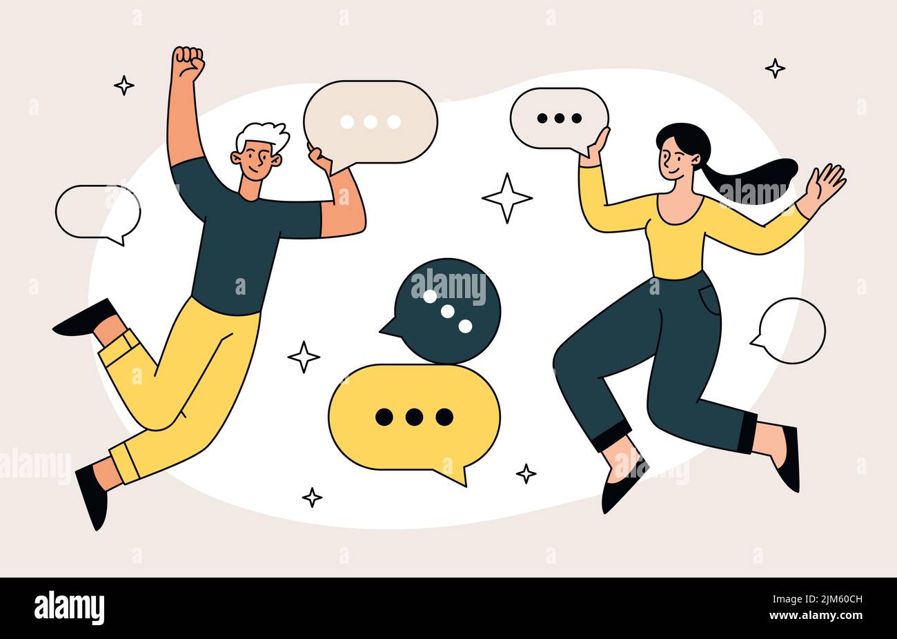 Productive dialogue concept Stock Vector Image & Art - Alamy