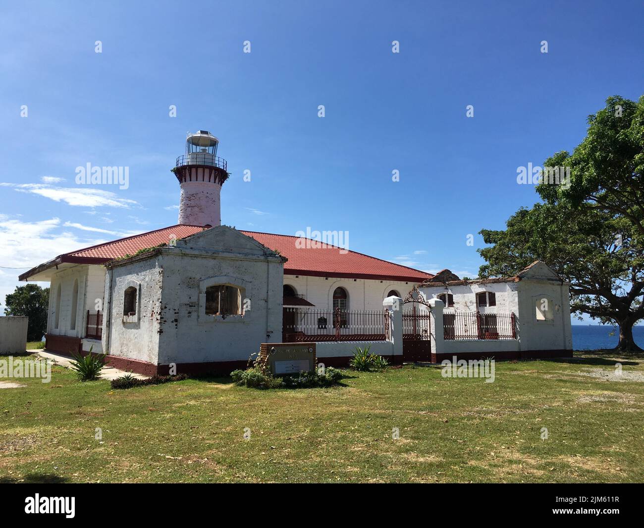 A picturesque view of the Cape Santiago Lighthouse in Calatagan ...